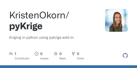 Github Kristenokornpykrige Kriging In Python Using Pykrige Add In