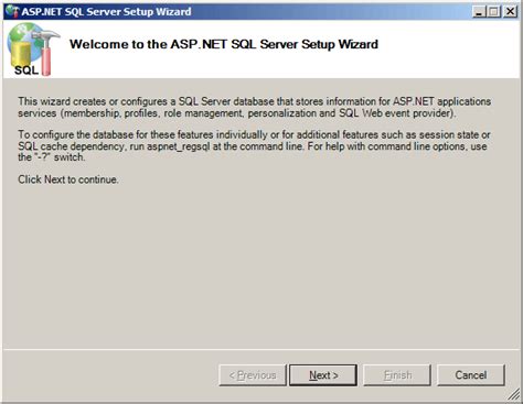 configuring claims based web applications by using asp sql