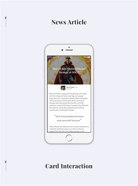 News Reader IOS App Freebie On Behance