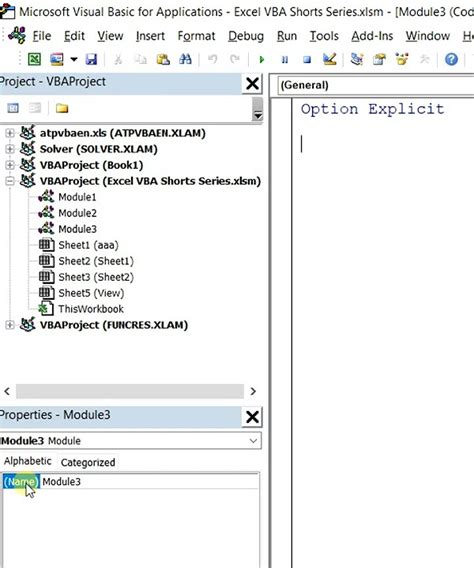 Excel Vba Tip 08 How To Add A Module In The Visual Basic Editor Sobanan Knowledge Sharing
