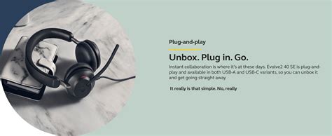 Amazon Com Jabra Evolve2 40 SE Wired Mono Noise Cancelling Headset Features 3 Mic Call