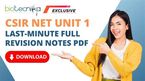 Csir Unit 1 Revision Notes Csir Net Unit 1 Life Science Pdf