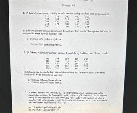 solved 1 [5 points] a computer company samples demand