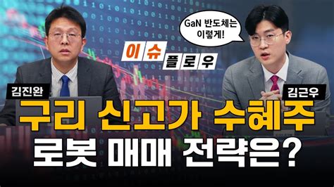 전선주와 함께 급등하는 구리 수혜 종목은 로봇주 매매 전략feat 삼성전자 Gan 전력반도체란 김진완전문가