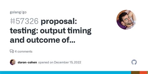 Proposal Testing Output Timing And Outcome Of Testmain Or Possible Setup And Teardown