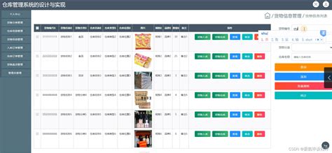 毕设项目：仓库管理系统的设计与实现jspjavaspringmvcmysqlmybatis基于ssm框架、java、mysql
