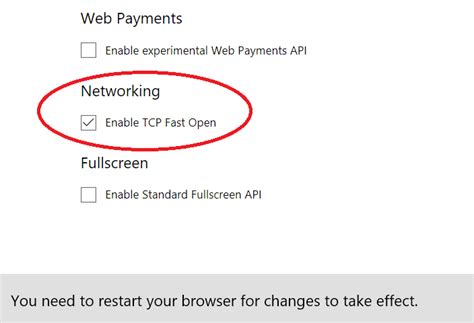 tcp fast open pre microsoft edge urýchli načítavanie stránok