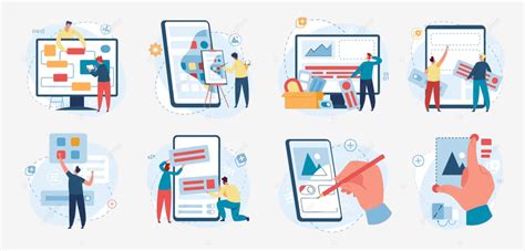 Software Programmer Vector Design Images Software Developers And Programmers At Work Seo