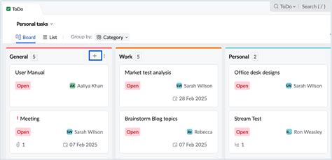 Adding Tasks Zoho ToDo