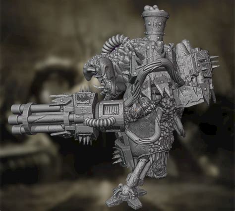 Fichier 3d Troll Warboss Shoota Dakka 🧌 ・design Pour Imprimante 3d à