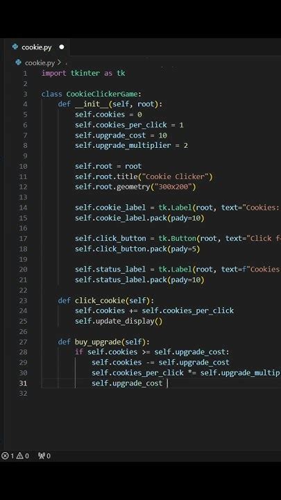 Create A Simple Cookie Clicker Game In Python Coding Cookieclicker
