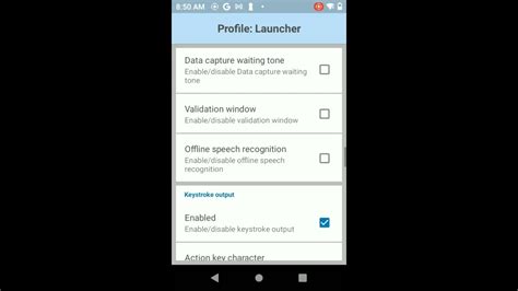 Zebra Mc93xx Datawedge Profile Settings Youtube