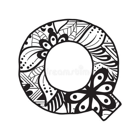 Letter Q Vector Illustration Decorative Design Stock Vector Illustration Of Artistic Designs