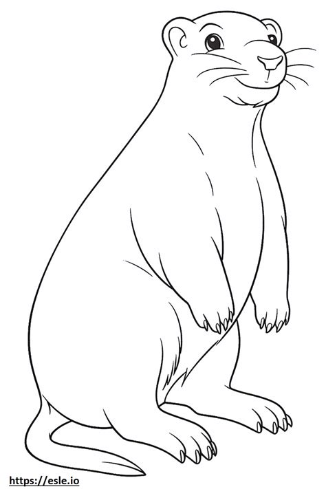 Procoptodon Cute Coloring Page
