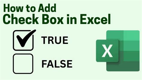 Learn How To Add Check Box ☑️ In Excel Excel Training