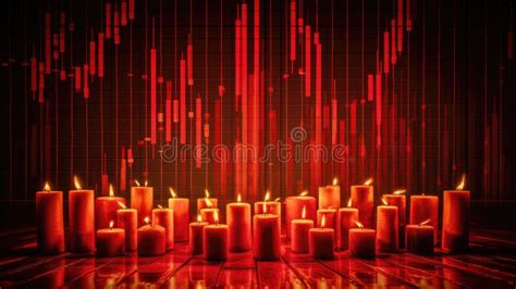 Glowing Charts Representing Ups And Downs Financial Market Movement Stock Market Concept
