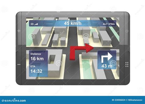 Navigation Device Stock Illustration Illustration Of Auto 23006824