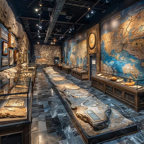 Premium Photo Historical Museum Exhibit Space With Interactive