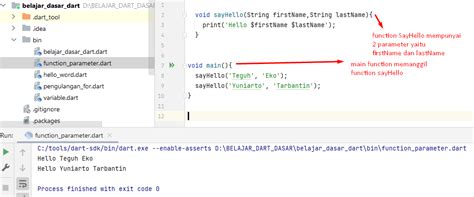 parameter dan function di dart kita bisa mengirim informasi ke… by