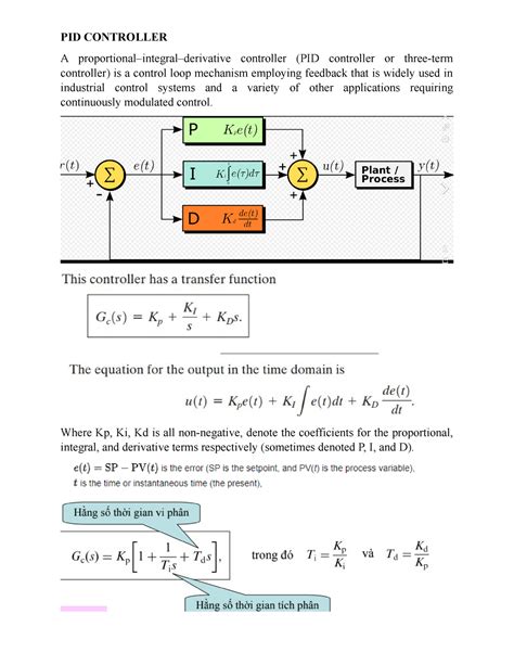 PID- Controller - PID CONTROLLER A proportional–integral–derivative controller (PID controller ...