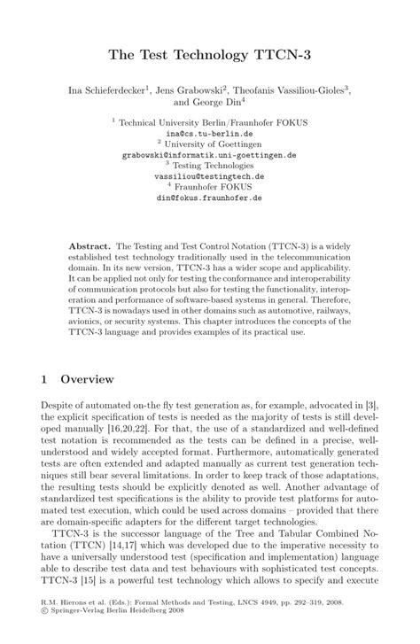 pdf the test technology ttcn 3