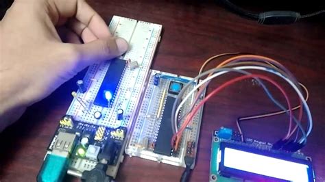 At89s52 Interfaced With 16x2 Lcd Youtube