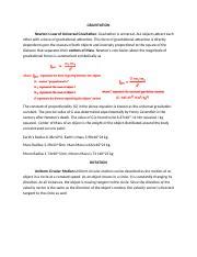 Understanding Gravitation Rotation And Energy Relationships Course Hero
