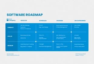 Free Software Roadmap Templates Venngage