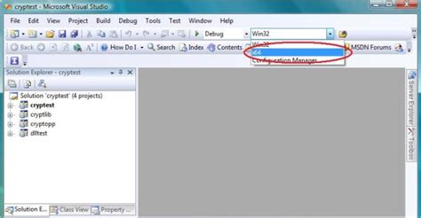 compiling and integrating crypto into the microsoft visual c
