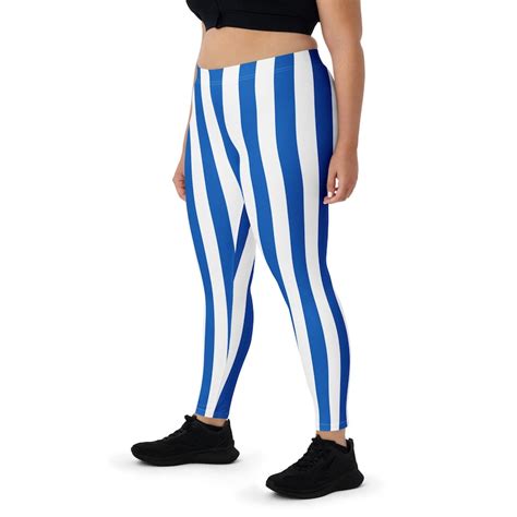 Blue And White Striped Pants Etsy