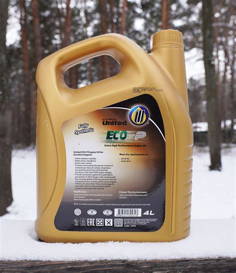 United Eco-P 5W-30 API SP, ILSAC GF-6 свежее - Лабораторные анализы ...