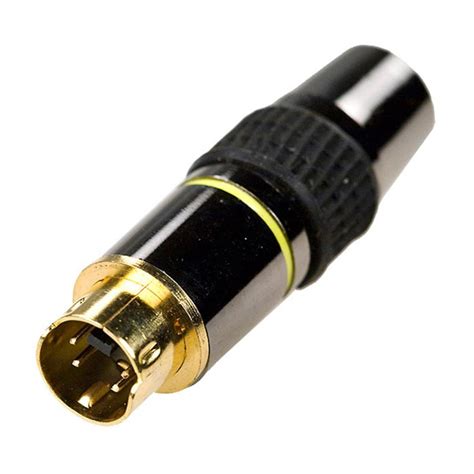 Штекер mini DIN 4 pin (SVHS) на кабель металл Gold купить по цене 65 ...