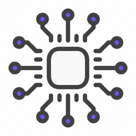 Core Chip Microchip Processor Cpu Icon Download On Iconfinder
