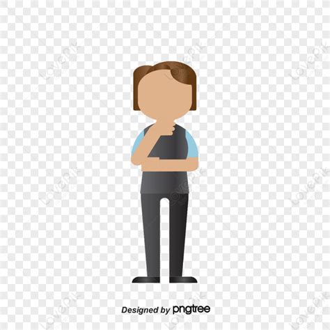 Mga Taong Nag Iisip Iniisip Mga Karakter Larawan Numero Ng Graphics Format Ng Larawan Psd Ph