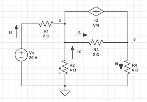 Solved Use Nodal Analysis To Solve For The Voltages Of X And
