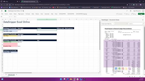 Datasnipper Essentials In Excel Online