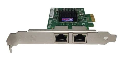 Placa Rede Dual Portas Gigabit Ethernet Pci E X Frete Gr Tis