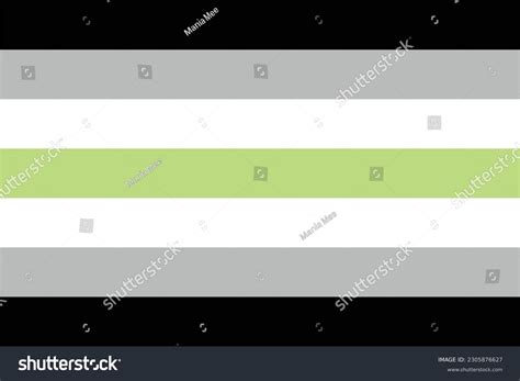 Agender Pride Flag Symbol Agender Community Stock Vector Royalty Free