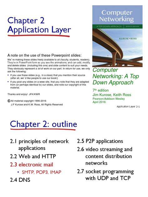 Application Layer Computer Networking A Top Down Approach Pdf