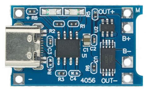 How To Use Tp4056 Usb C 5v 1a 18650 Pinouts Specs And Examples Cirkit Designer