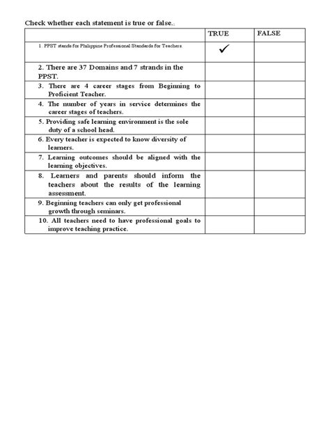 Ttp Quiz Pdf Learning Teachers