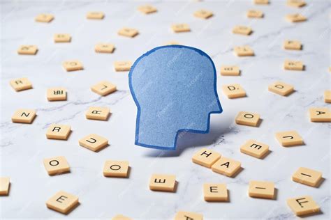 난독증 인식 및 인간 두뇌 발달의 개념 프리미엄 사진