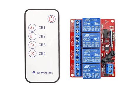 Channels RF Remote Control Module DC V RF ISM Communication Elecrow Bazaar Make Your