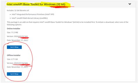 intel oneapi base toolkit 2024 0 0 32 bit download same as 64 bit