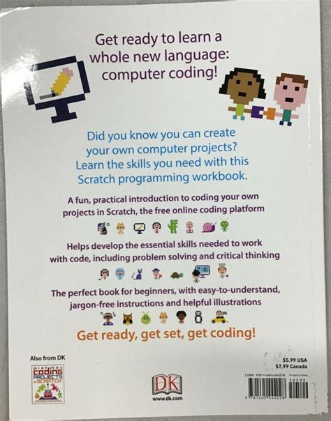Dk Workbooks Coding In Scratch Projects Workbook Make Cool Art Interactive Images And Zany