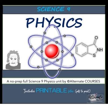 Science 9 Unit 4 PHYSICS Printable By Alternate COURSES TPT