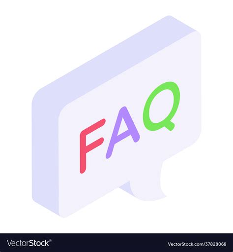 Faq Royalty Free Vector Image VectorStock