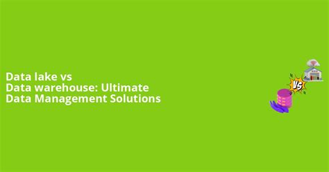 data lake vs data warehouse ultimate data management solutions