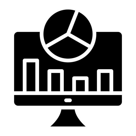 Online Data Analytics Icon In Glyph Design 40202344 Vector Art At Vecteezy