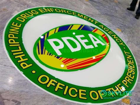 Custom 3d Pdea Logo Signage With Clear Resin Lamination Sign Maker Philippines